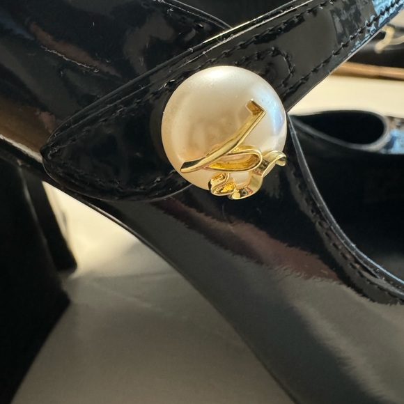 kate spade | Shoes | Kate Spade Black Patent Leather Mary Jane Heels ...